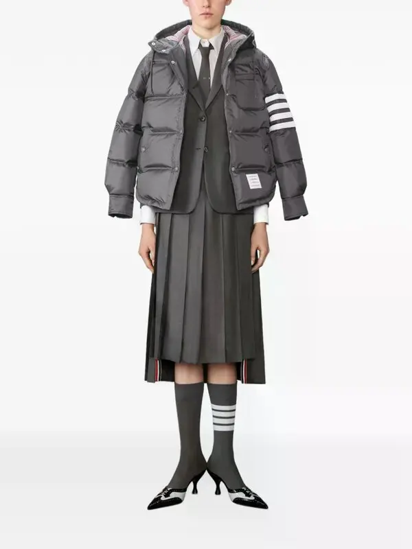 Thom Browne 4-bar Ripstop Jacket - Grey