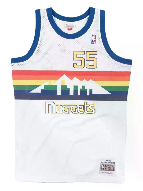 Mitchell & Ness Nba Dikembe Mutombo Denver Nuggets 1991-92 Swingman Tank Top - White