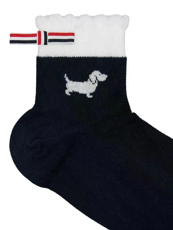 Thom Browne Hector Intarsia Socks - Blue