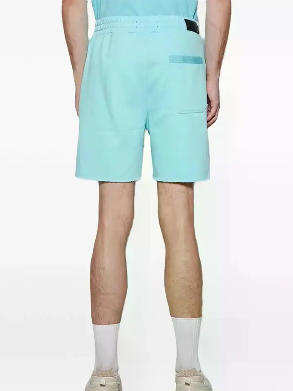 Amiri Logo Raw Hem Shorts