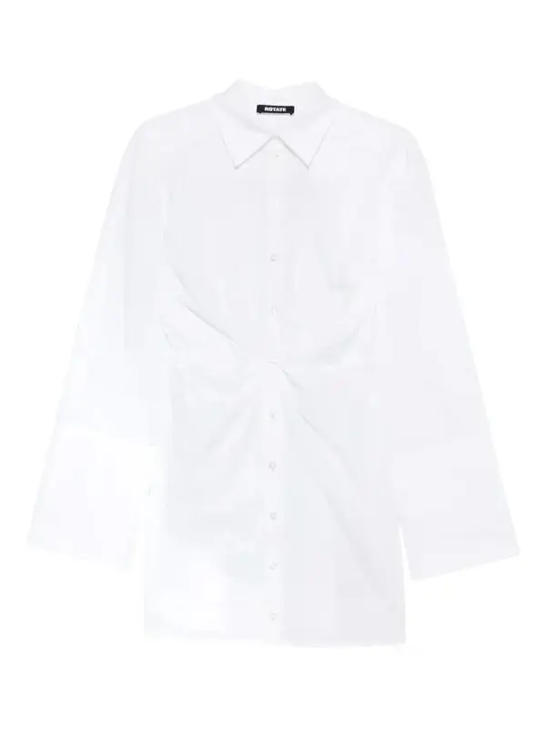 ROTATE BY BIRGER CHRISTENSEN Knotted Shirt Dress