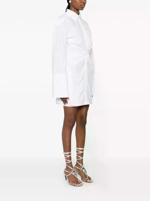ROTATE BY BIRGER CHRISTENSEN Knotted Shirt Dress