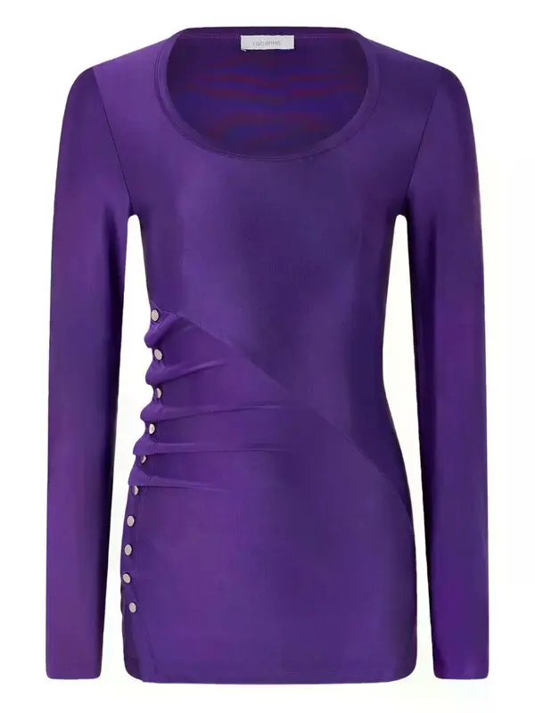 Rabanne Draped Snap-fastening Top