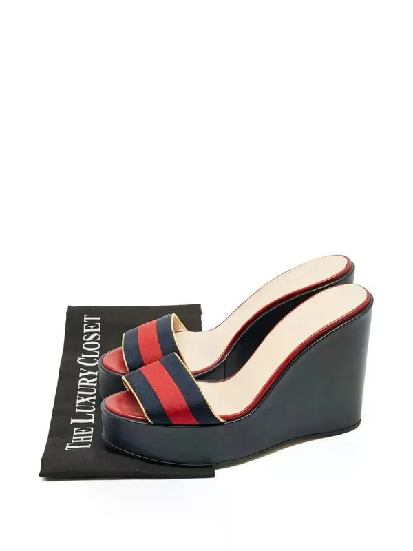 Gucci Wedge Heel Platform Sandals