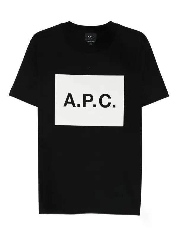 A.p.c. Logo-detail T-shirt - Black