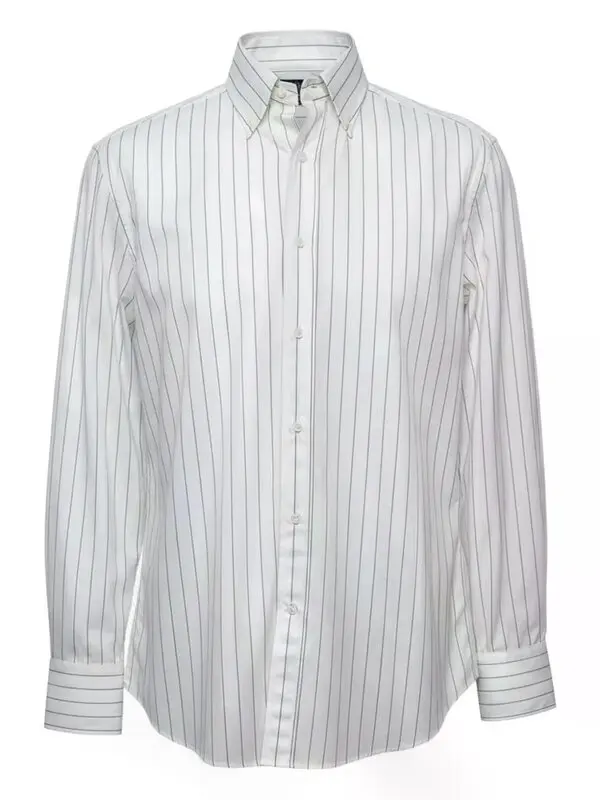 Brunello Cucinelli Pinstriped Shirt - White