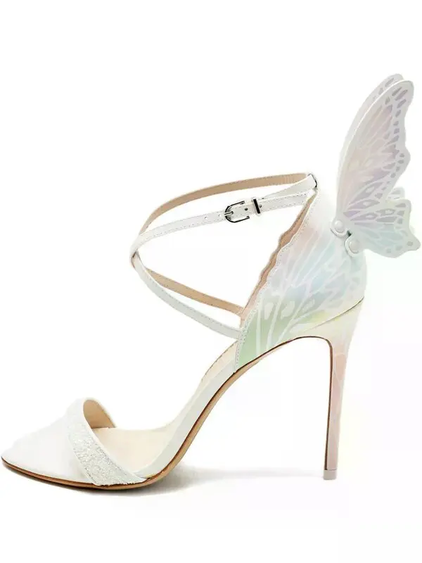 SOPHIA WEBSTER Chiara Butterfly Strap Sandals - White