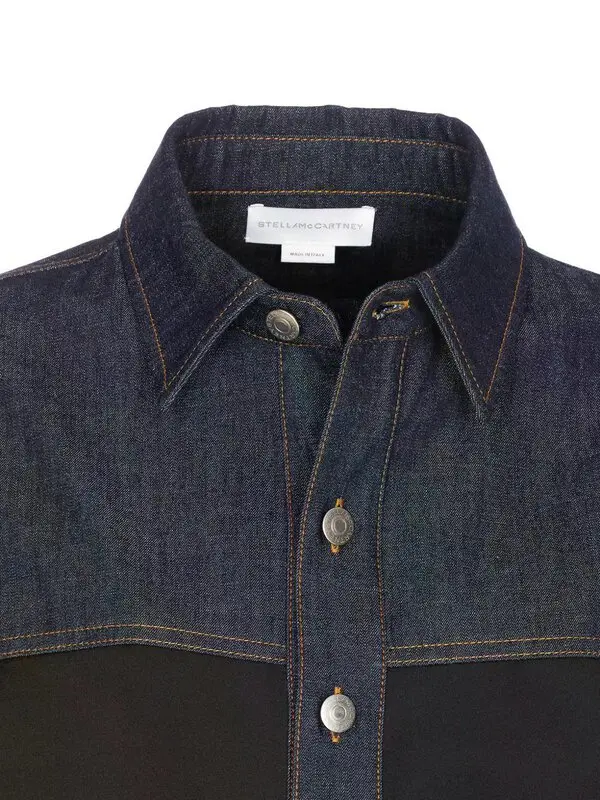 Stella McCartney Embroidered Denim Shirt - Blue
