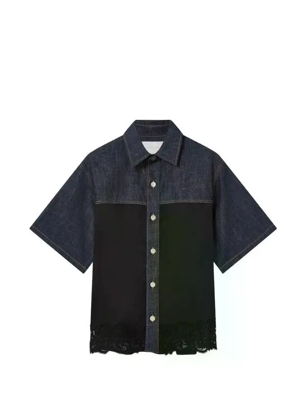 Stella McCartney Embroidered Denim Shirt - Blue