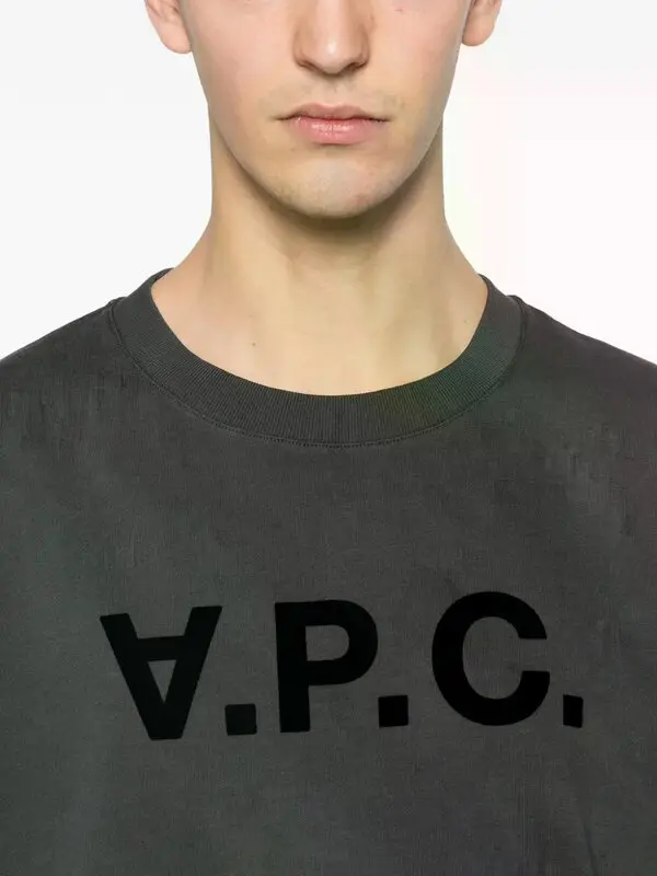 A.p.c. Logo Detail T-shirt - Grey