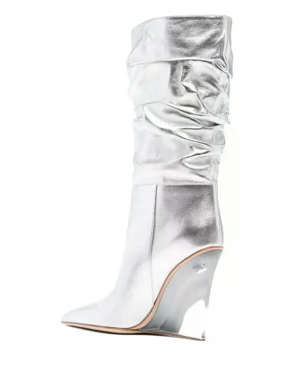 Dsquared2 Ruched Wedge-heel Boots