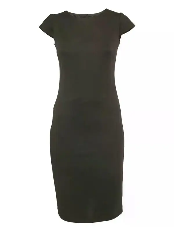 VERONICA VIRTA Crepe Short-sleeved Midi Dress