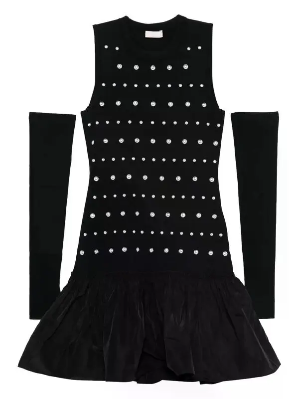 Liu Jo Knit Dress With Studs And Thumbhole Sleeves