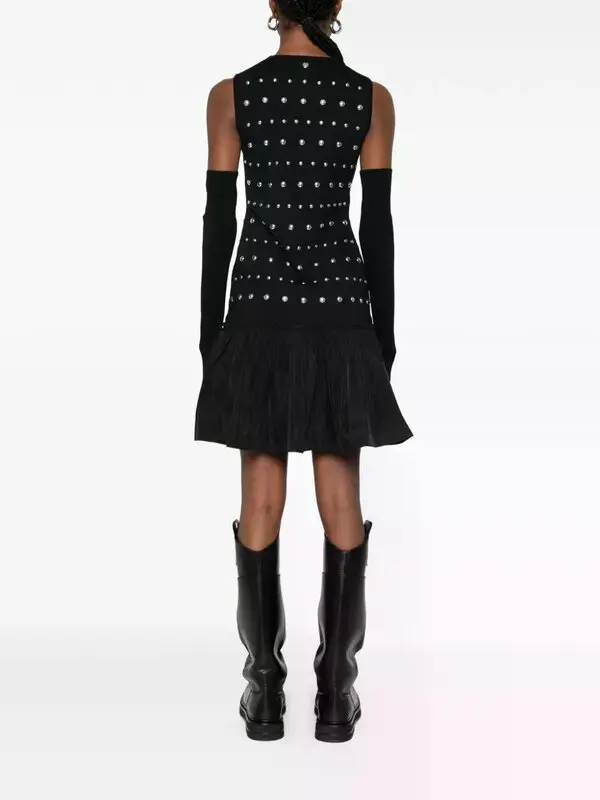 Liu Jo Knit Dress With Studs And Thumbhole Sleeves