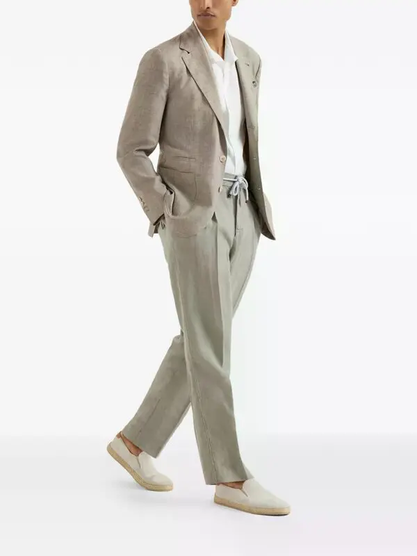 Brunello Cucinelli Patch-pocket Blazer - Brown