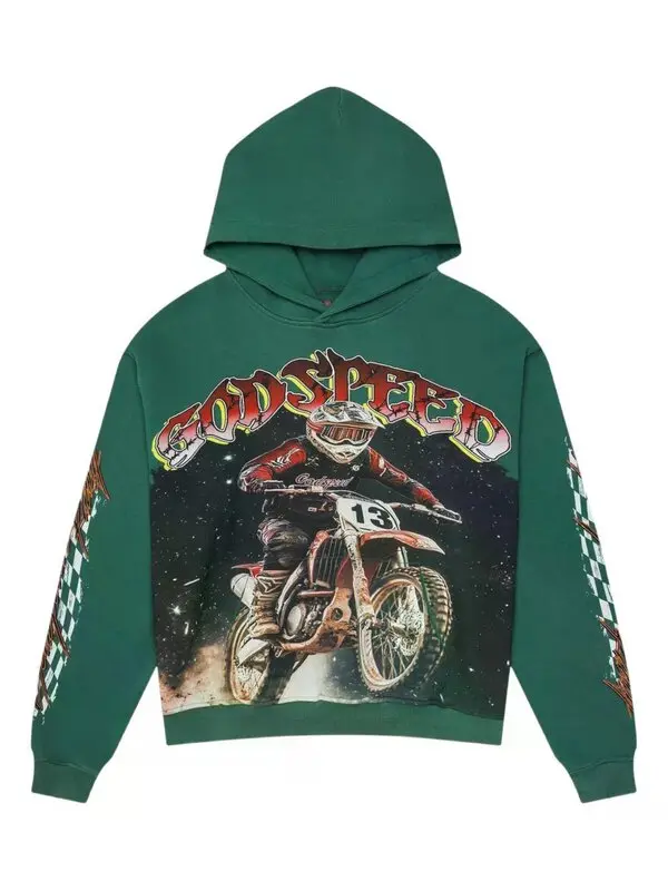 GODSPEED Art-sleeve Hoodie - Green