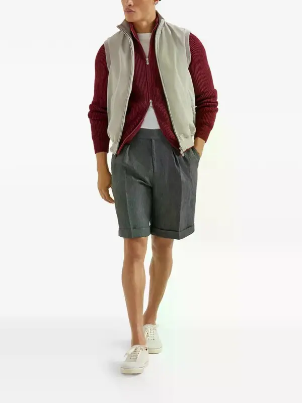 Brunello Cucinelli Raglan-sleeves Zip Cardigan - Red