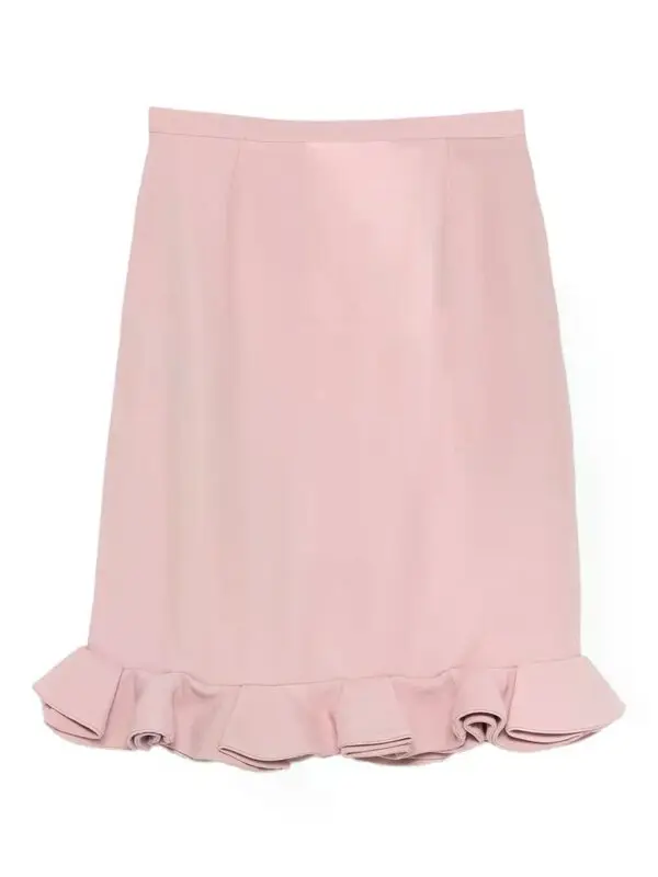 Valentino Garavani Pencil Skirt With Ruffle Hem