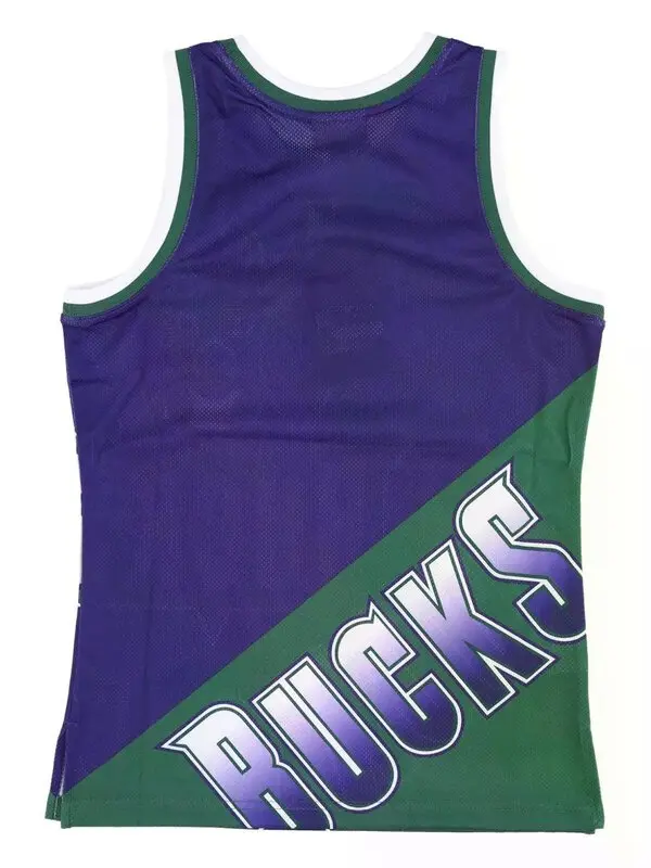 Mitchell & Ness Big Face Nba Milwaukee Bucks Tank Top