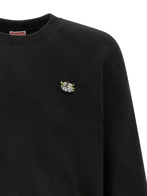 Kenzo Logo-patch Crew-neck Sweater