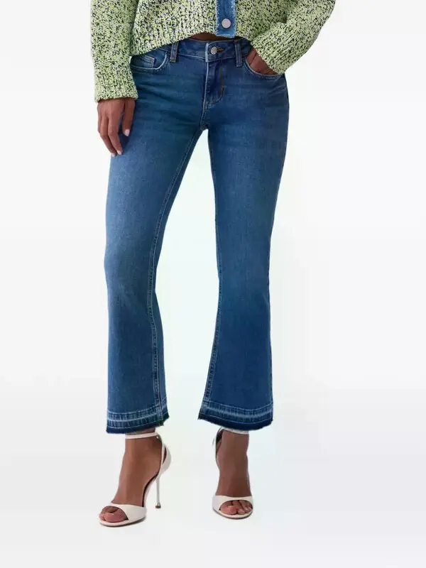 Liu Jo Logo-plaque Bootcut Jeans - Blue