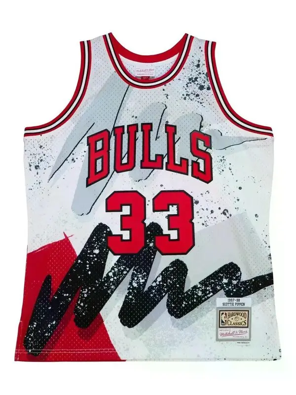 Mitchell & Ness X Nba Chicago Bulls Scottie Pippen 1997-98 Hyper Hoops Swingman Tank Top - White