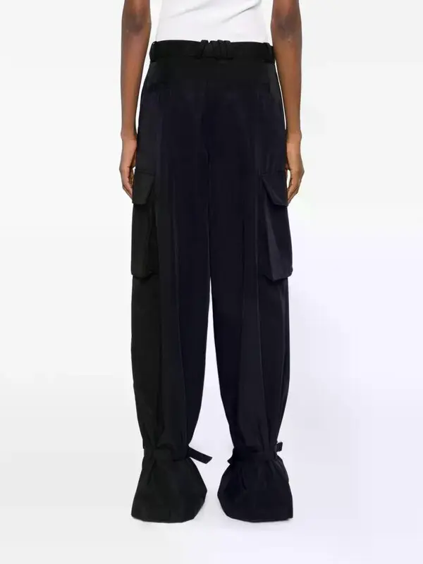 Attico Cargo Trousers With Buckle Detail