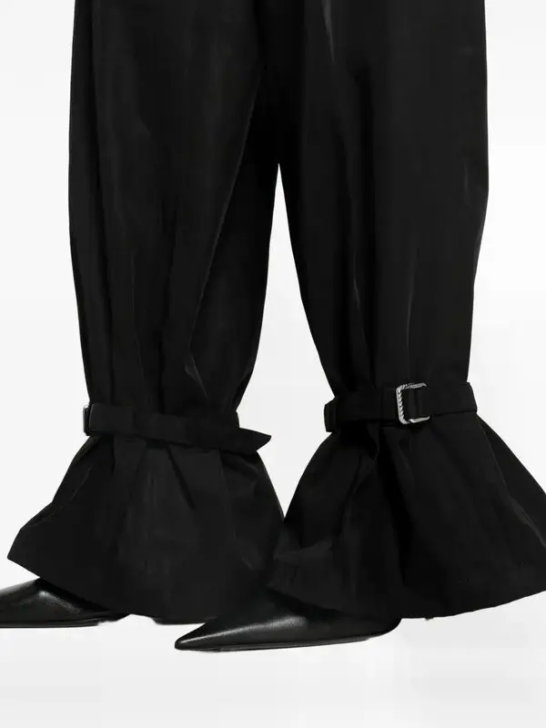 Attico Cargo Trousers With Buckle Detail