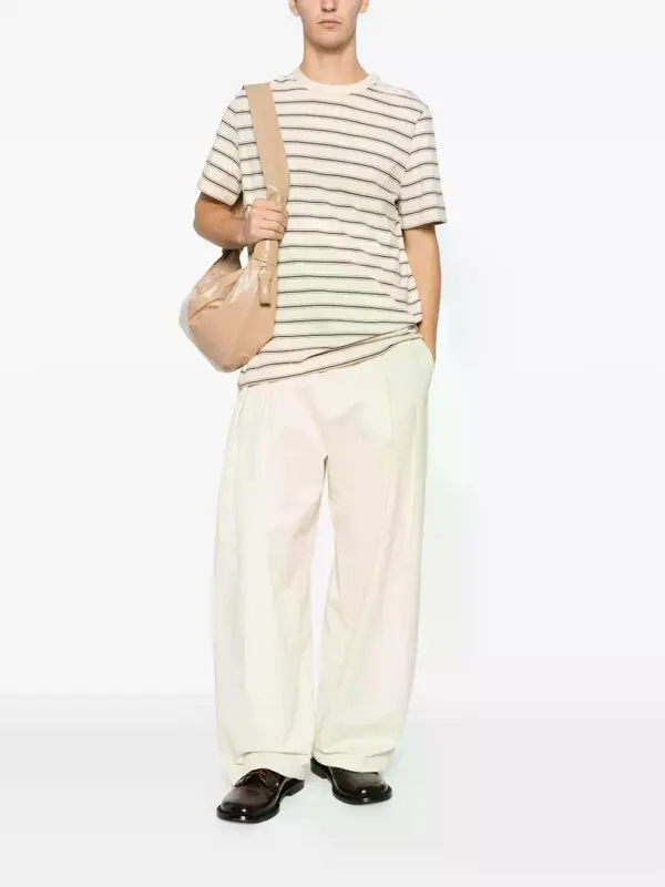 A.p.c. Striped Chest-pocket T-shirt - Neutrals