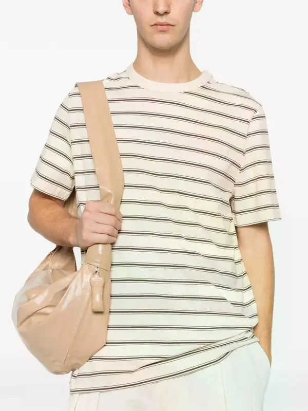 A.p.c. Striped Chest-pocket T-shirt - Neutrals
