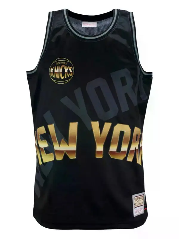 Mitchell & Ness X Nba New York Knicks Big Face 4.0 Tank Top - Black