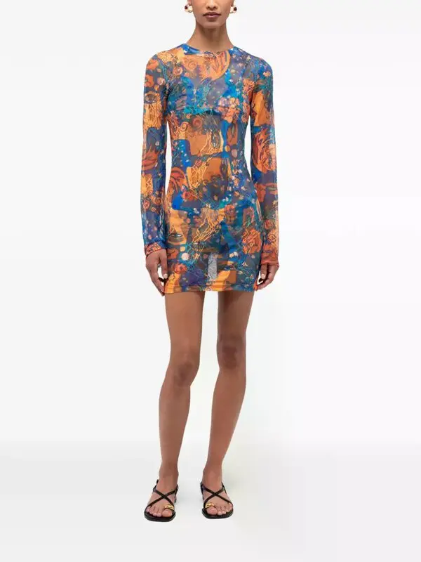 DONDE ESTEBAN El Beso Mini Dress - Blue