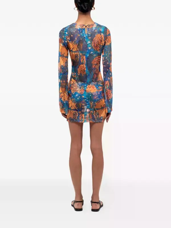 DONDE ESTEBAN El Beso Mini Dress - Blue