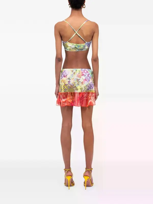 DONDE ESTEBAN Mesh Mini Skirt