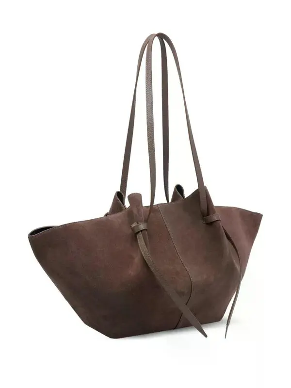 Yuzefi Mochi Large Shoulder Bag With Magnetic Closure - Brown