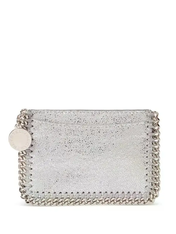 Stella McCartney Falabella Chain-embellished Card Holder - Silver