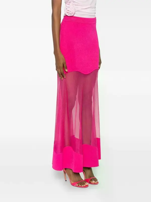 Alexander McQueen Elasticated-waist Midi Skirt