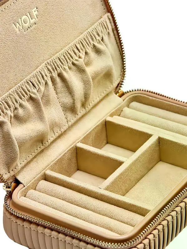 Wolf Bella Zipped Jewellery Box - Neutrals | Editorialist