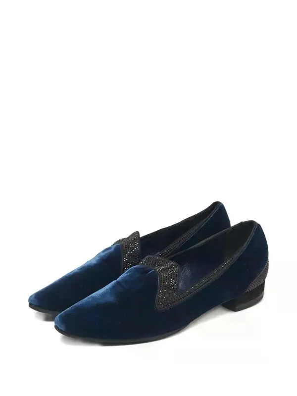 Rene Caovilla Crystal-embellished Velvet Pumps