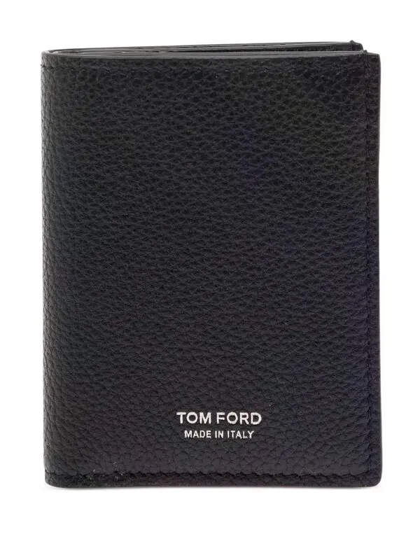 TOM FORD Calf Leather Cardholder - Black