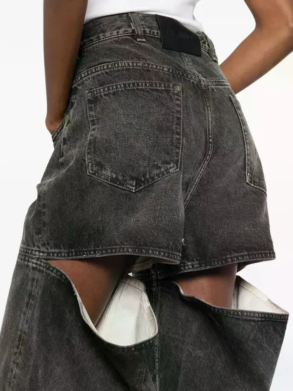 Attico High-waisted Wide-leg Jeans