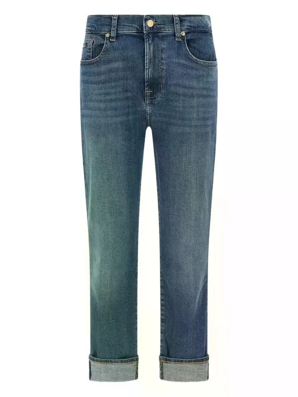 7 For All Mankind Turn-up Hem Jeans