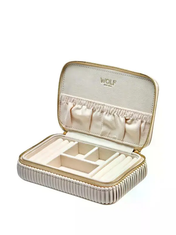 Wolf Bella Zipped Jewellery Box