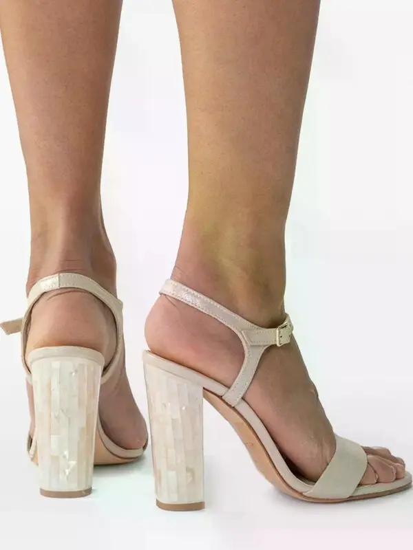FREYA ROSE Martina Block-heel Sandals - Neutrals