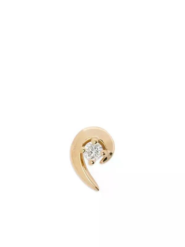 SHAUN LEANE Talon Diamond Stud Earring - Gold