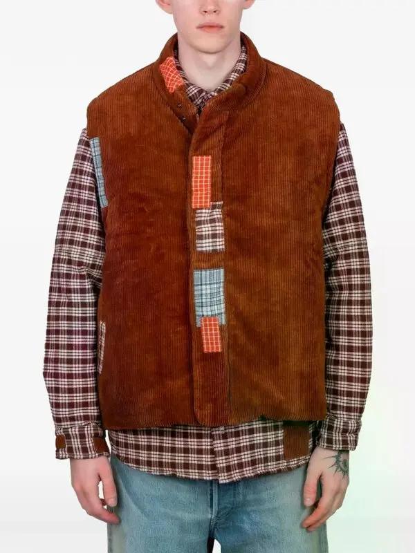 STORY MFG. Sahab Cord Patchwork Gilet