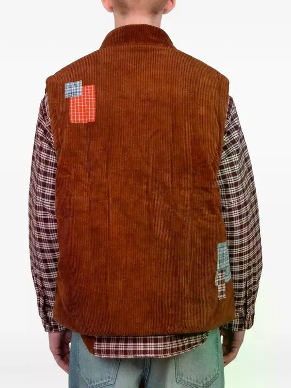 STORY MFG. Sahab Cord Patchwork Gilet