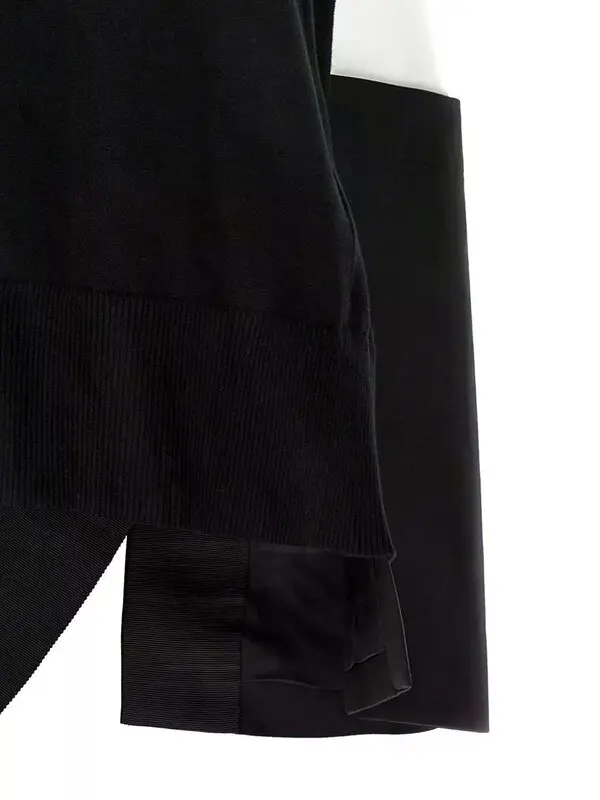Sacai Asymmetrical T-shirt - Black