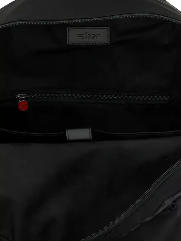 Kiton Zip Front-pocket Backpack - Black