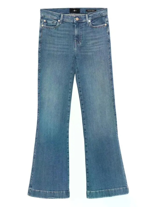 7 For All Mankind Studded Flare Jeans
